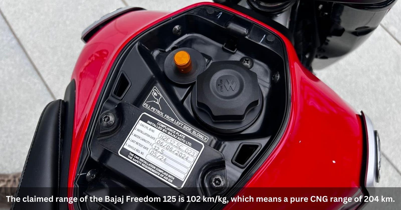 Bajaj Freedom 125 - CNG Filling Time, Safety Aspects, Range & More
