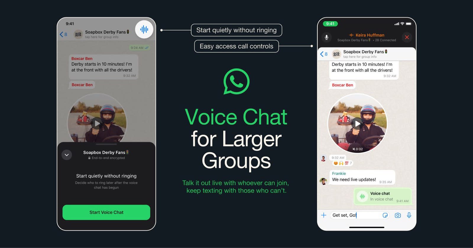 WhatsApp Rolls Out New Voice Chat Feature for Large Groups