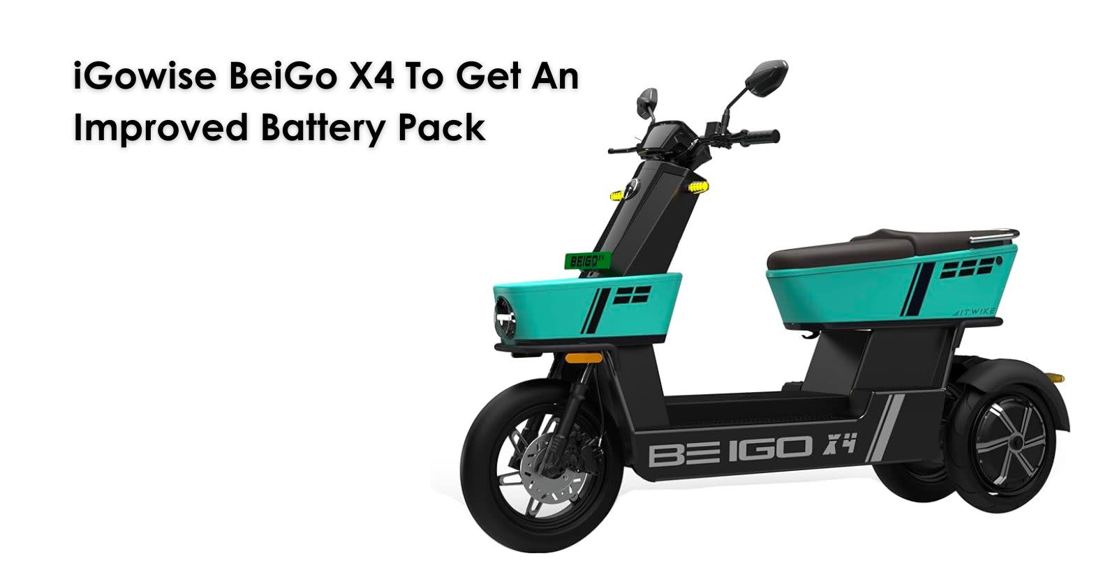 iGowise BeiGo X4 To Get An Improved Battery Pack