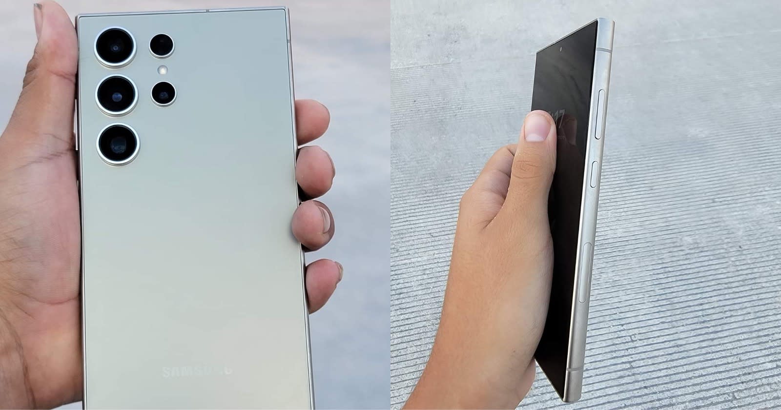 Samsung Galaxy S24 Ultra Hands-On Images Leaked With Flat Display