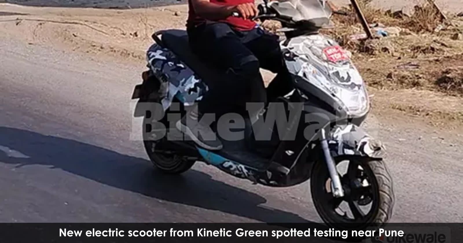 New Kinetic Green E-Scooter Spotted Testing