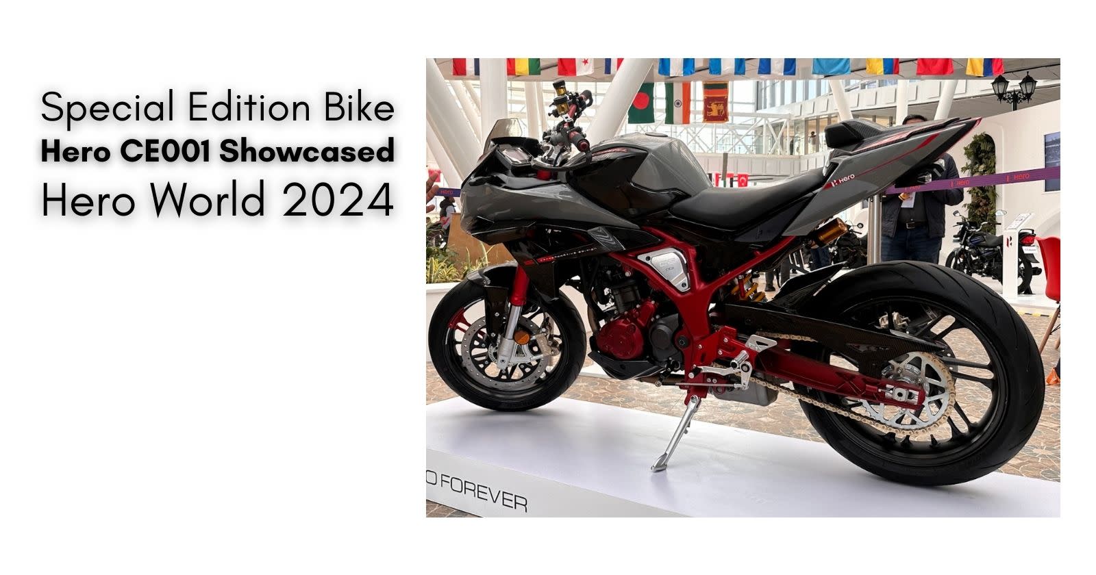 Hero CE001 Special Edition Bike Showcased At Hero World 2024!