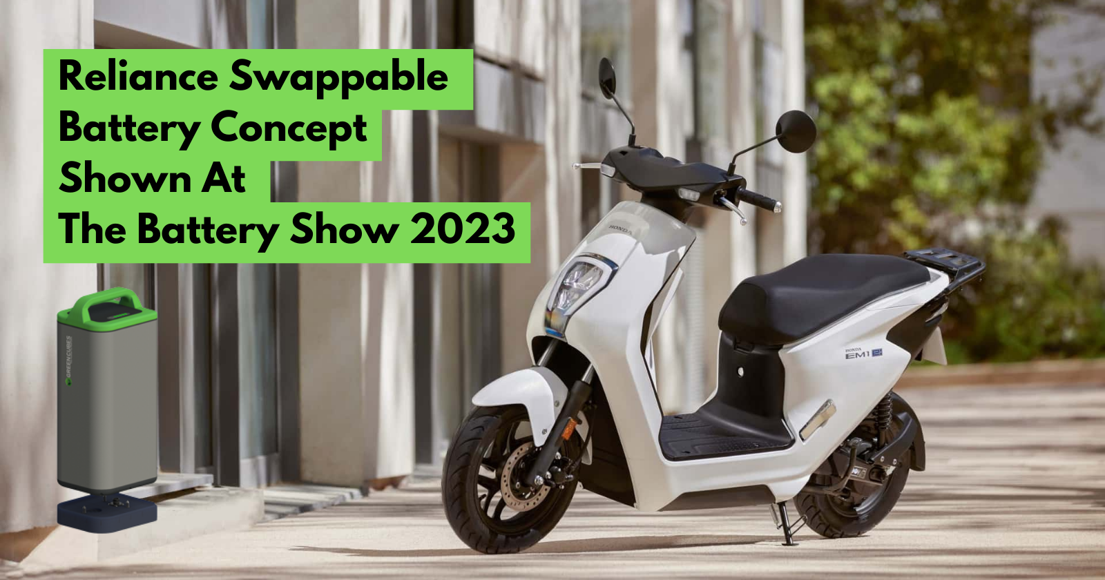 Reliance’s Swappable Battery Tech Concept Shared At The Battery Show 2023