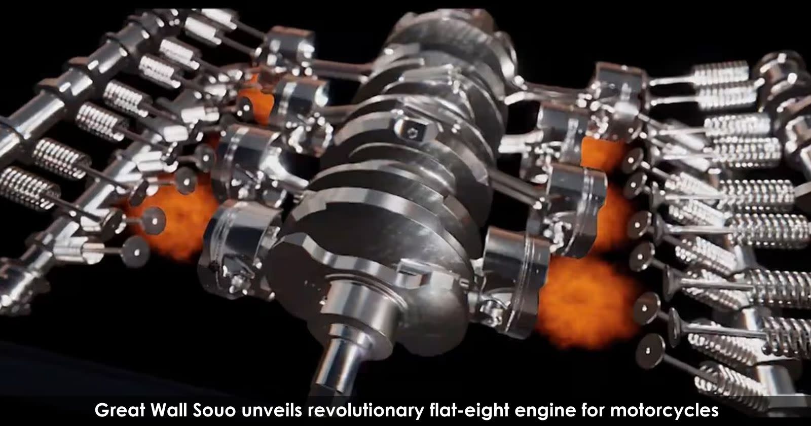 Great Wall Motors Unveils 8-Cylinder Engine For Motorcycles