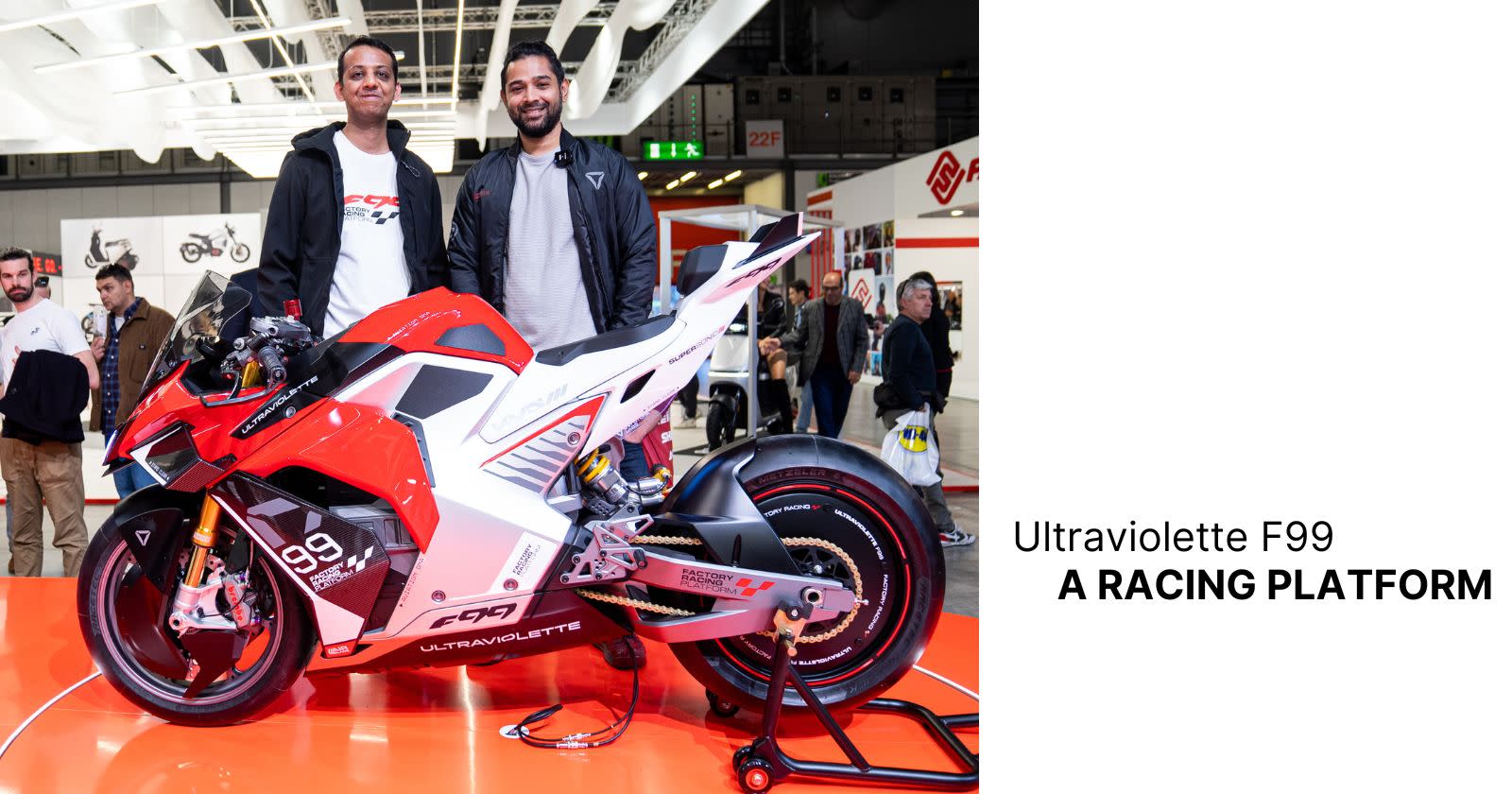 EICMA 2023: Ultraviolette F99 Racing Platform Shown, Boasts Of 265 kmph Top Speed