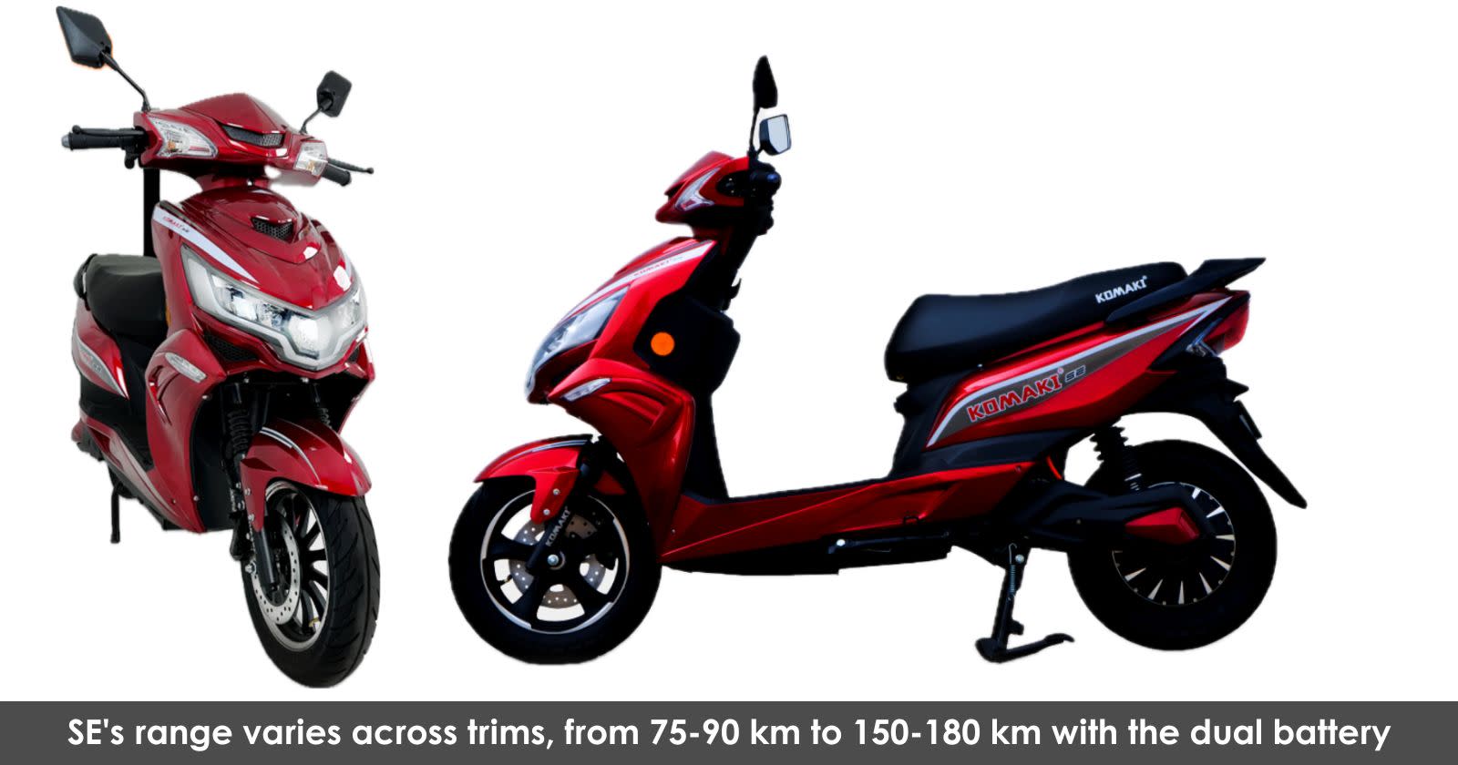Komaki Launches LY And SE Dual Battery e-Scooters