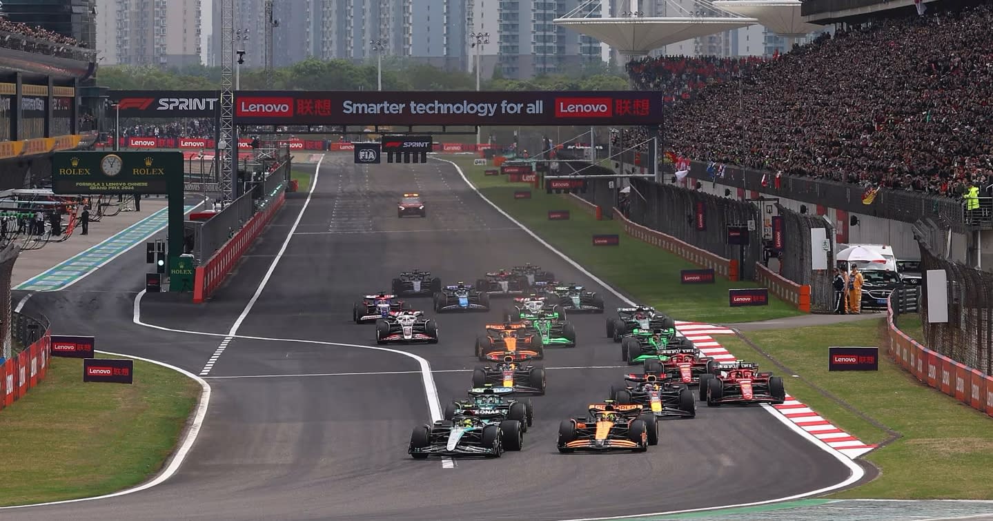F1: Max Verstappen wins Chinese sprint race as Lewis Hamilton secures P2