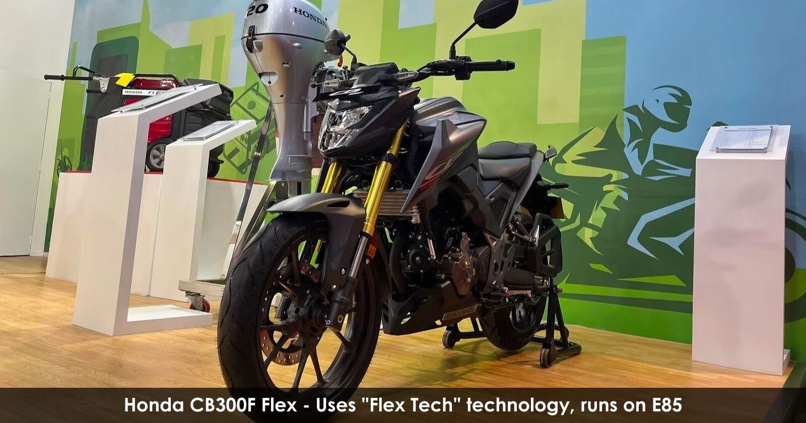 Flex Fuels Bikes Showcased At Bharat Mobility Global Expo 2024