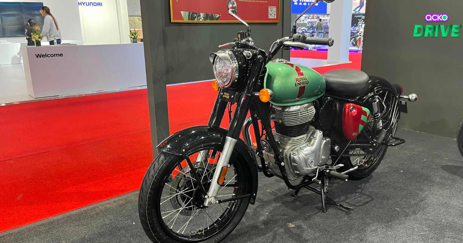 Royal Enfield Classic 350 Flex Fuel Showcased At Bharat Mobility 2024