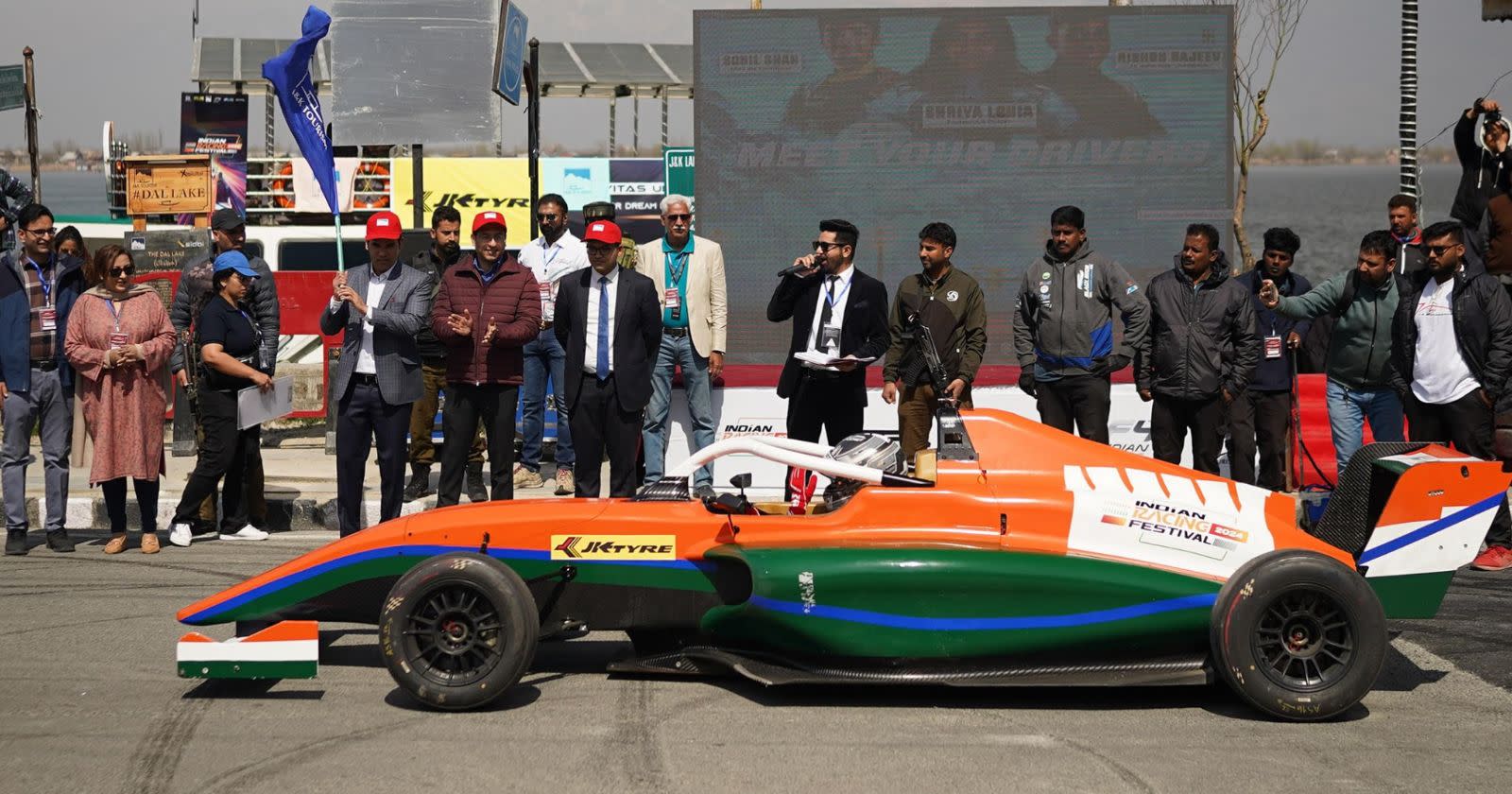 Kashmir Holds Historic Formula 4 Demonstration Near Dal Lake