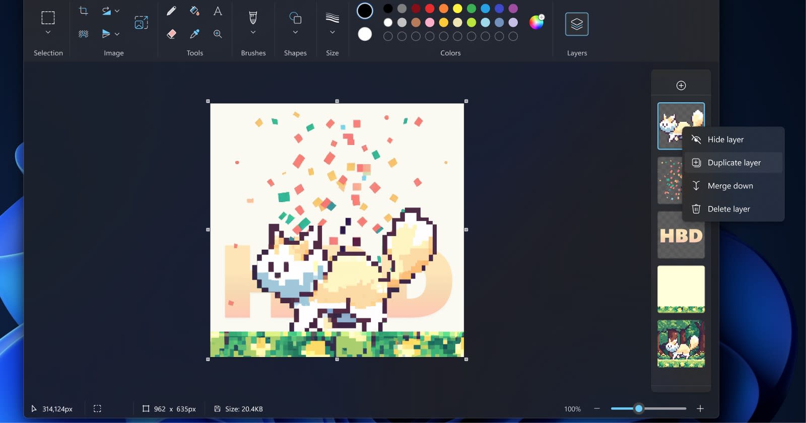 Microsoft Paint Gets A Major Update With Layers & Transparency Support