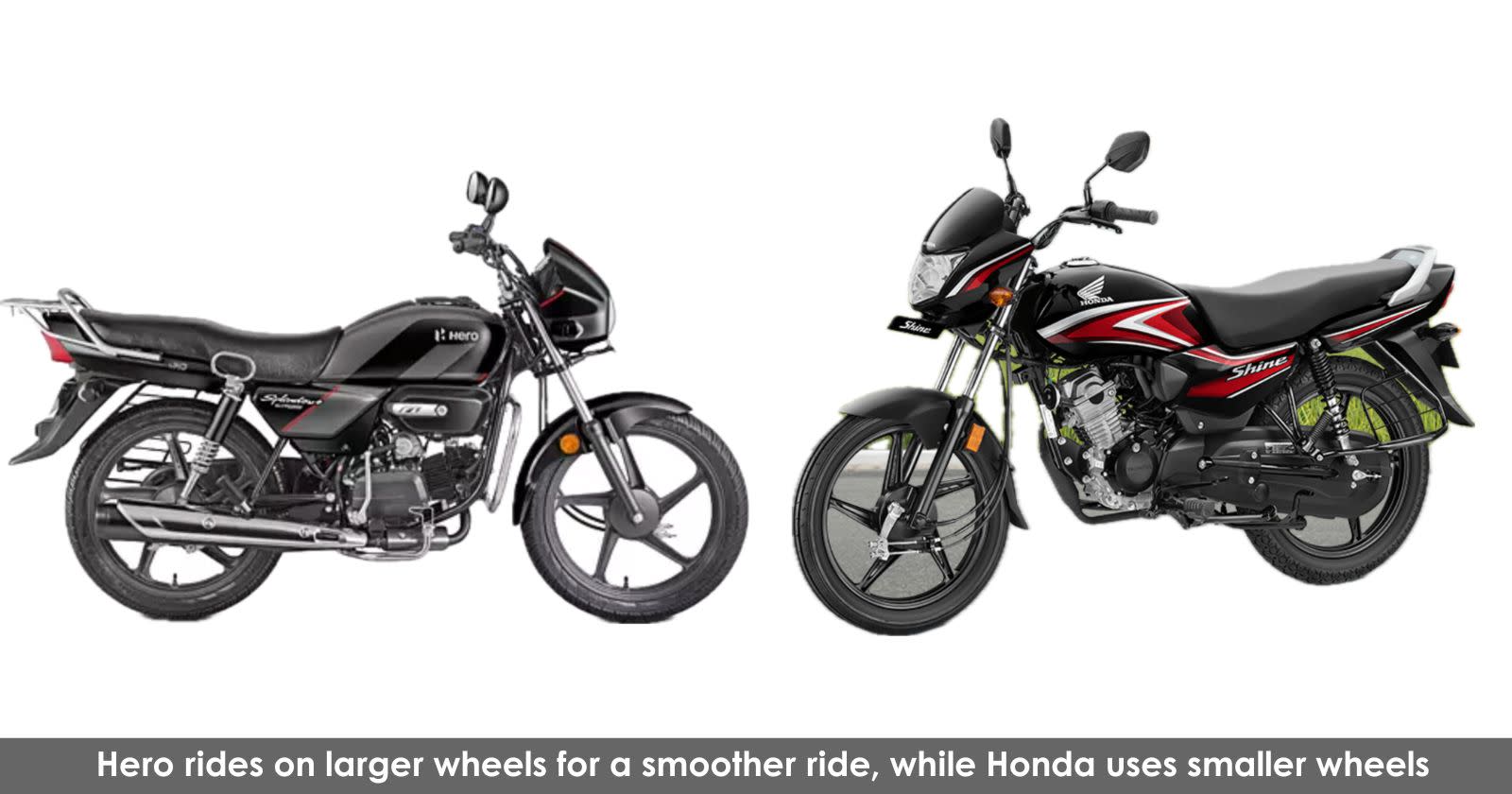 Hero Splendor Plus Xtec 2.0 vs Honda Shine 100: Spec Comparison