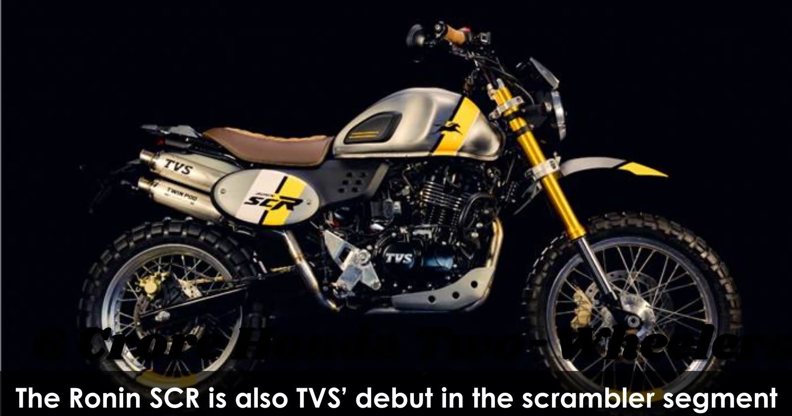 TVS Ronin Scrambler In The Works?`