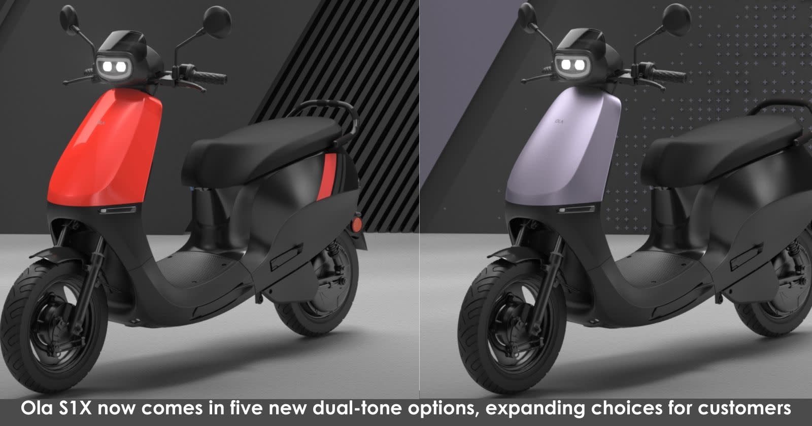 Ola S1X Flaunts New Dual Tone Colour Options