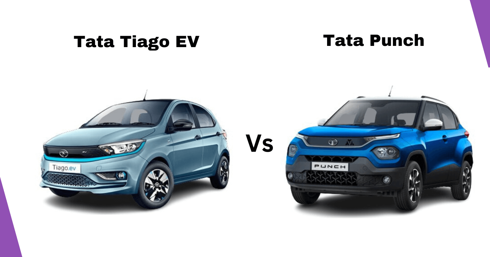 Tata Tiago EV vs Tata Punch: A Comprehensive Comparison