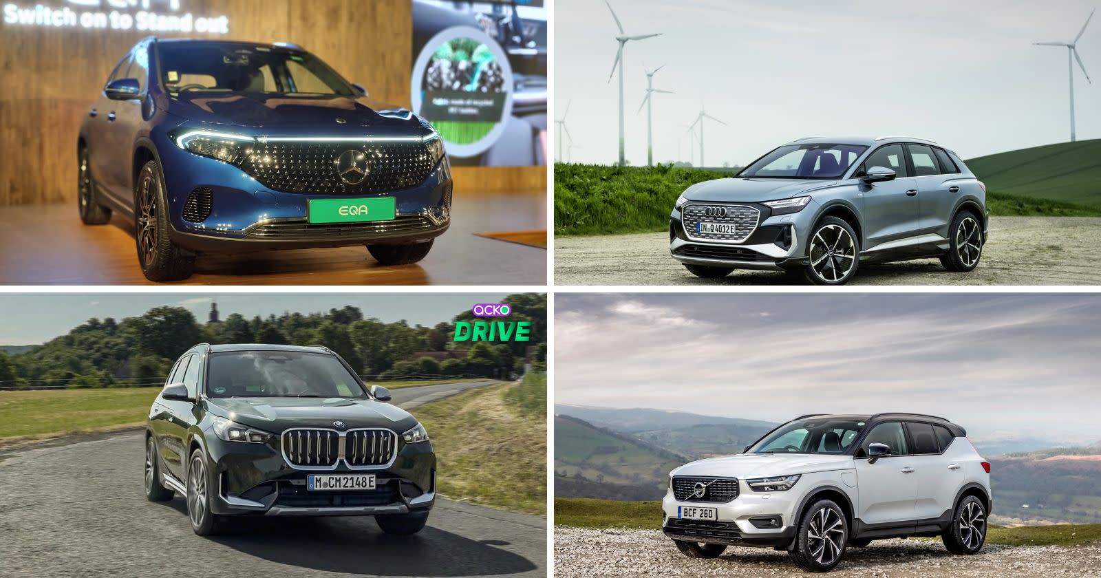 Mercedes-Benz EQA vs Audi Q4 e-tron vs BMW iX1 vs Volvo XC40 Recharge: Spec Comparison