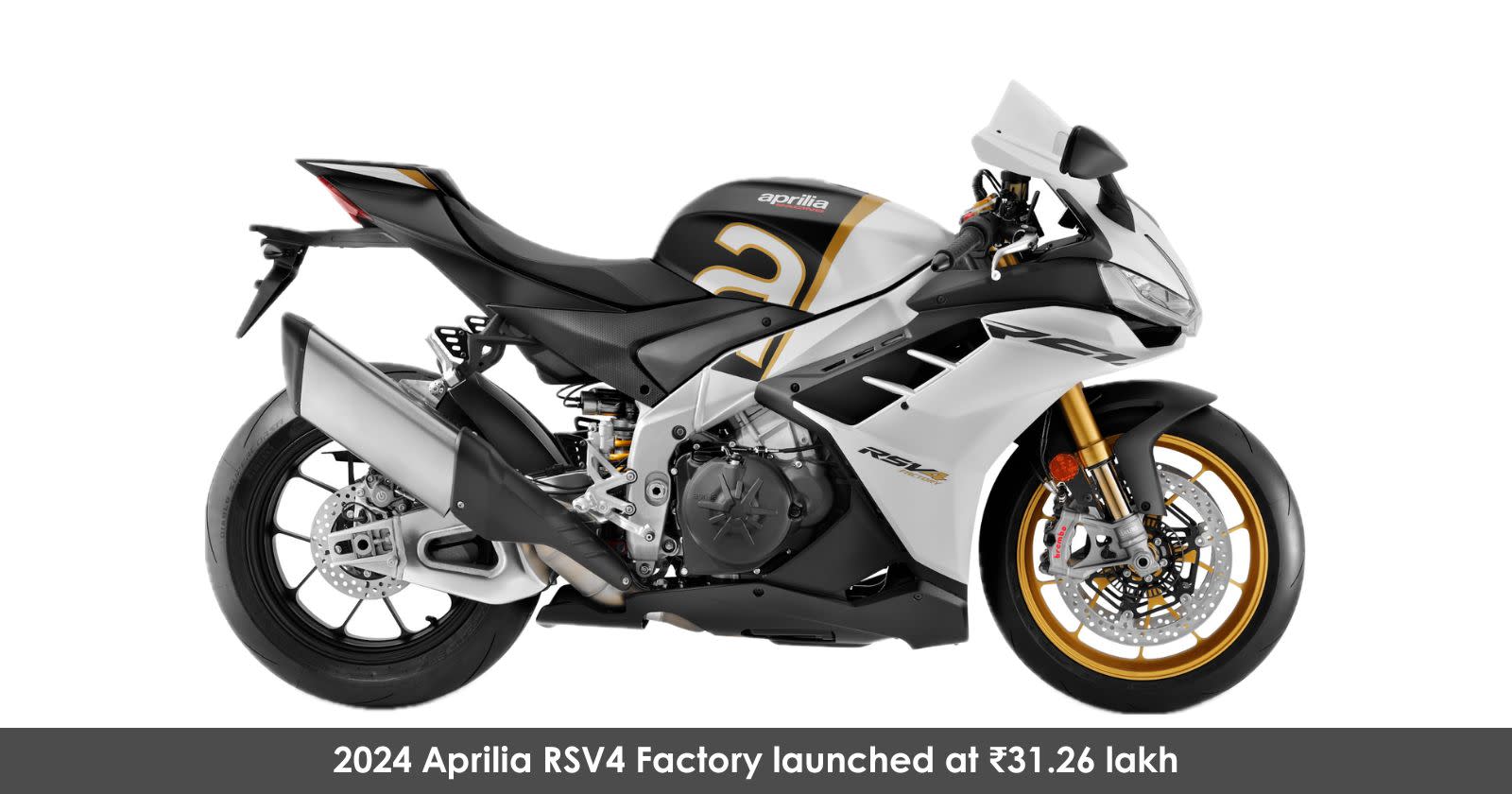 2024 Aprilia RSV4 Factory Launched at ₹31.26 lakh