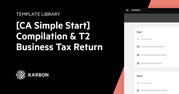 [CA Simple Start] Compilation & T2 Business Tax Return | Karbon ...
