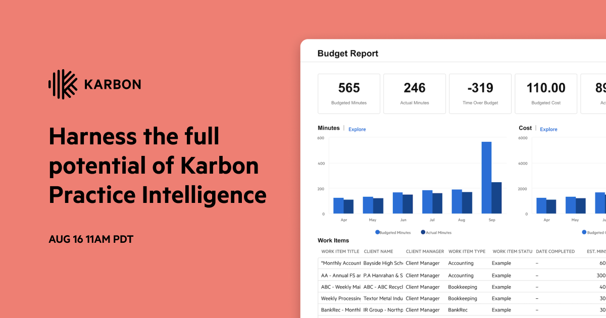 Harness the full potential of Karbon Practice Intelligence | Karbon resources