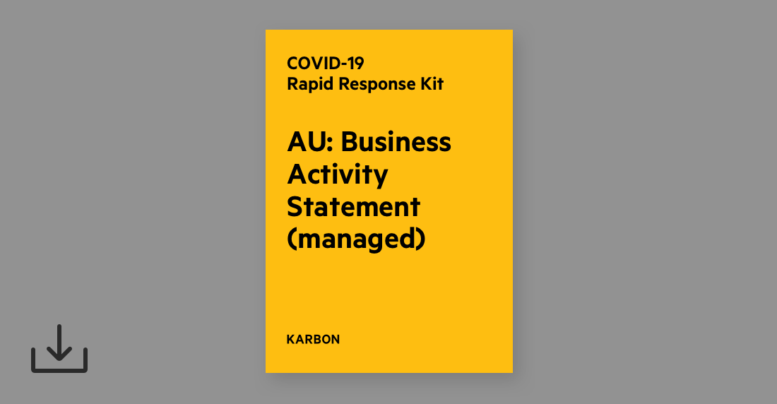 Business Activity Statement (Managed) | Karbon Template Library