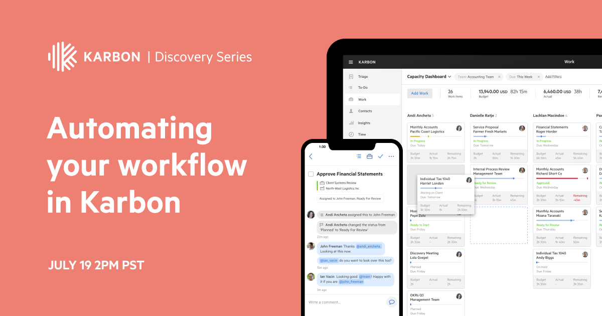 Automating Your Workflow In Karbon Karbon Resources