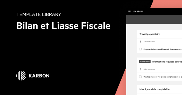 Bilan et Liasse Fiscale | Karbon Template Library