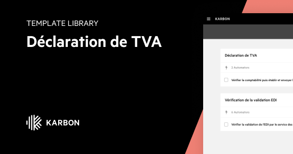 Déclaration de TVA | Karbon Template Library