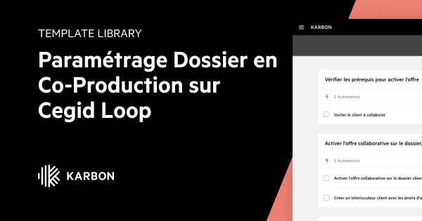 Paramétrage de L'application Cegid Flow (DSP2) | Karbon Template Library