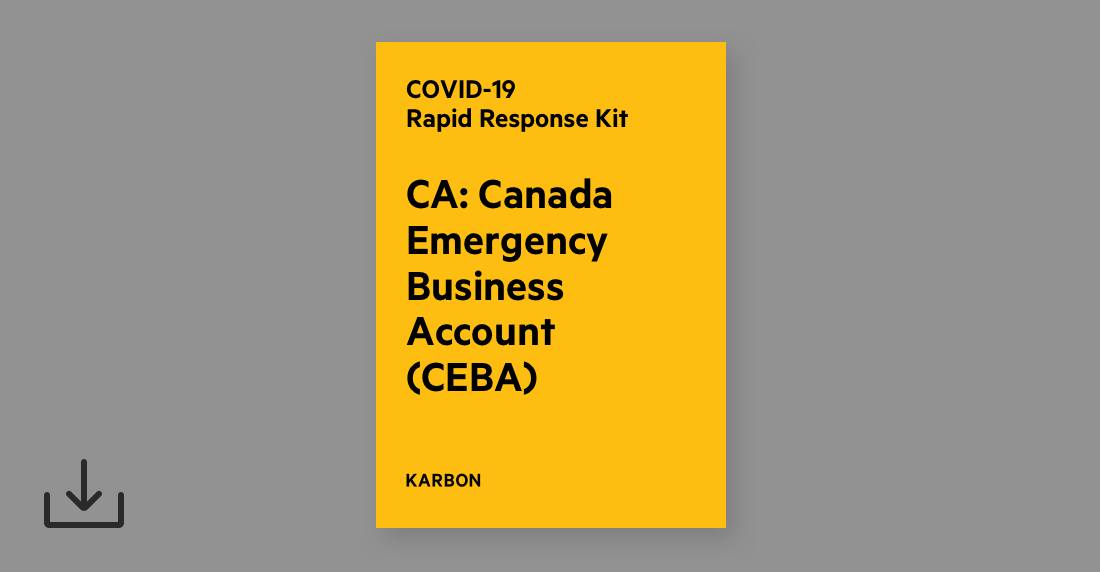 Canada Emergency Business Account (CEBA) | Karbon Template Library