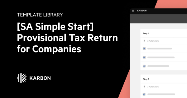 [SA Simple Start] Provisional Tax Return for Companies | Karbon ...
