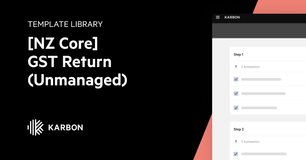 [NZ Core] GST Return (Unmanaged) | Karbon Template Library