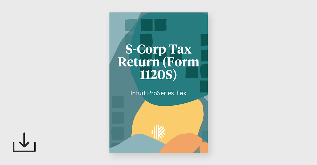 S-Corp Tax Return in Intuit ProSeries Tax Form 1120S | Karbon | Karbon ...