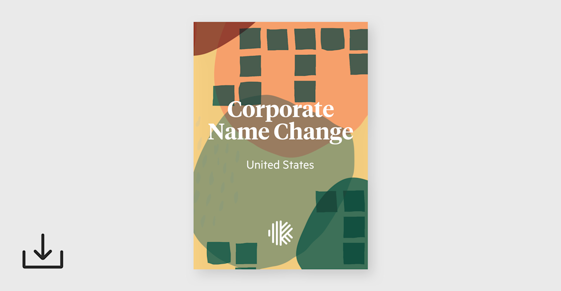 Corporate Name Change | Karbon Template Library