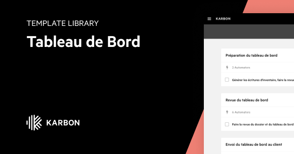 Tableau de Bord | Karbon Template Library