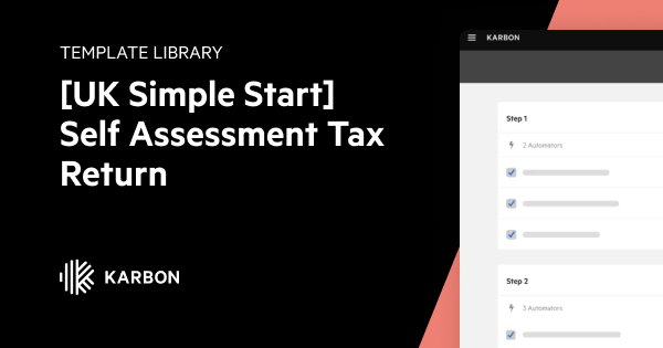 [UK Simple Start] Self Assessment Tax Return | Karbon Template Library