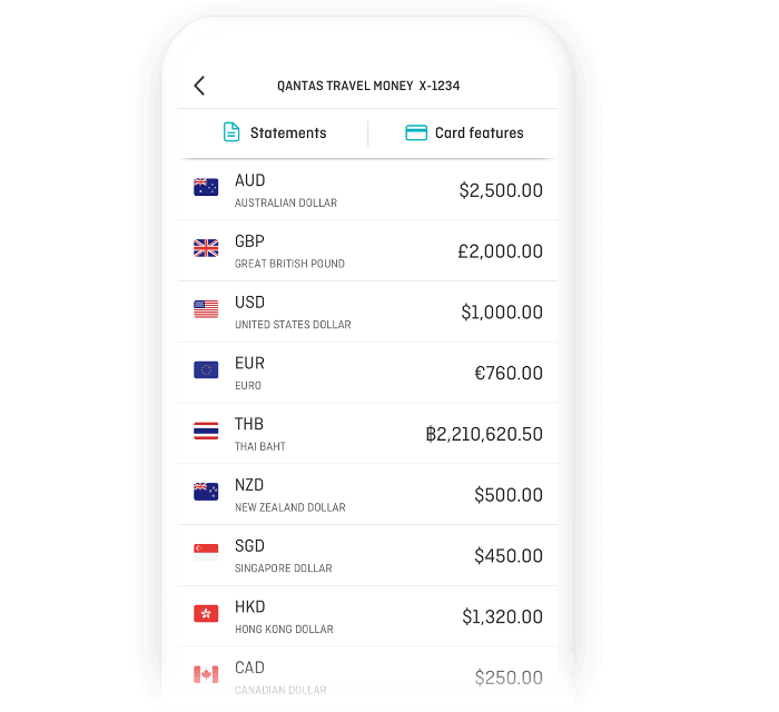 Credit Cards and Money app | Qantas Money