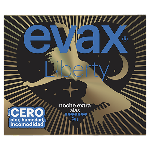 Evax Liberty Noche Extra Compresas Con Alas | Evax & Tampax