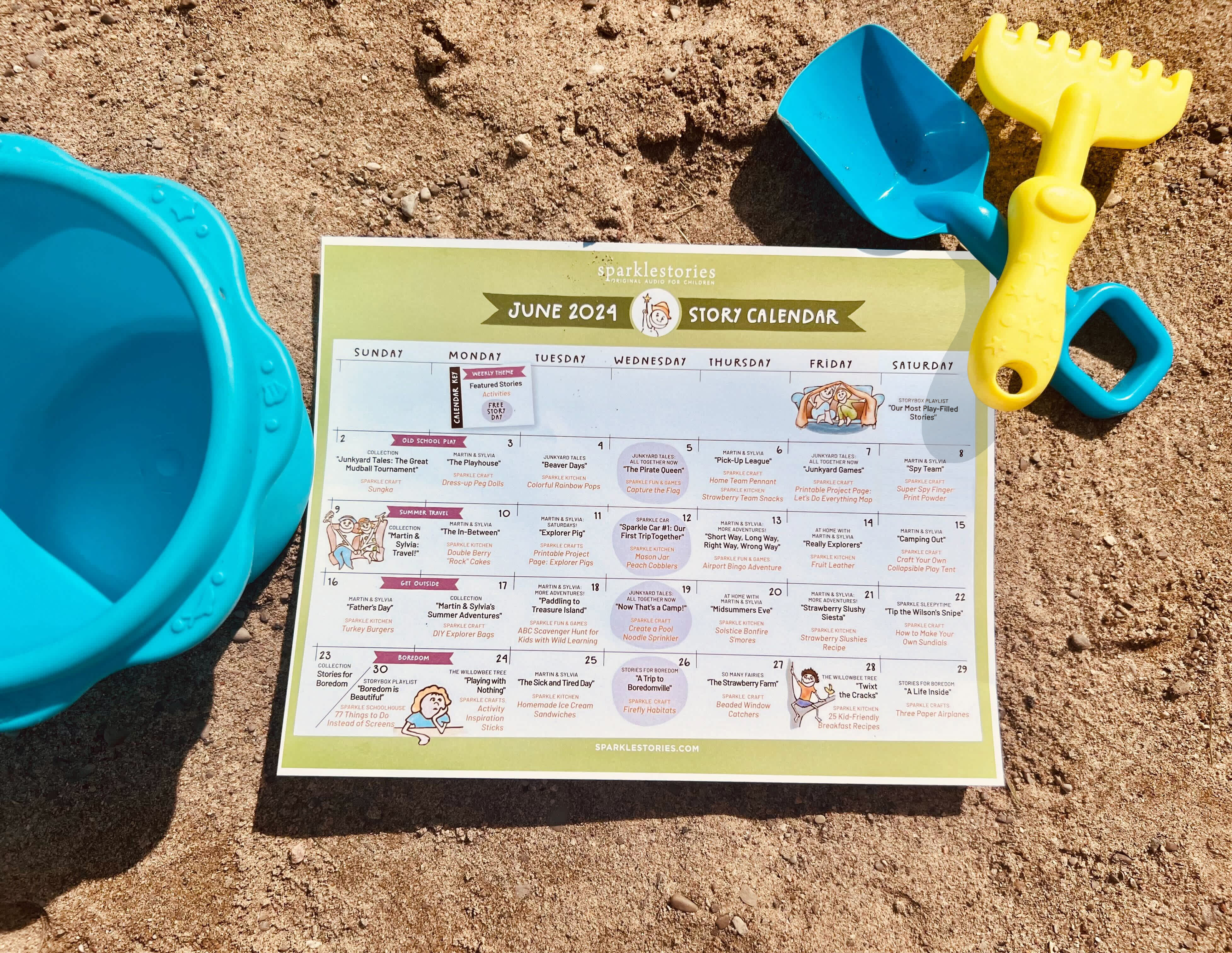 The June 2024 Story Calendar — Sparkle Stories