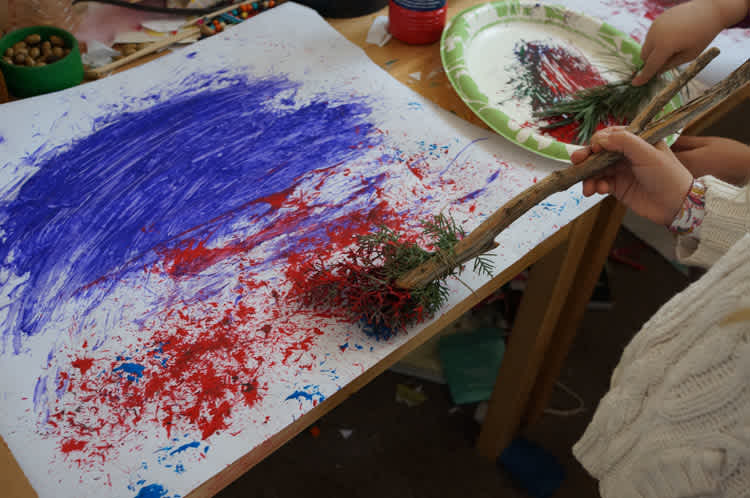 Nature School Project: Evergreen Paint Brushes — Sparkle Stories