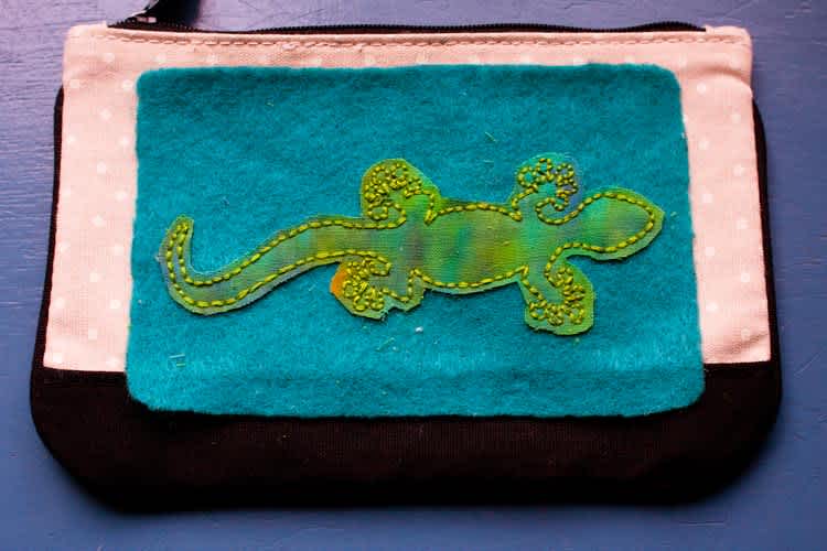 Sparkle Craft: Salamander Pencil Pouch Patch — Sparkle Stories