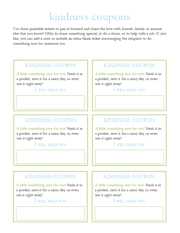 Sparkle Crafts: Kindness Coupons — Sparkle Stories