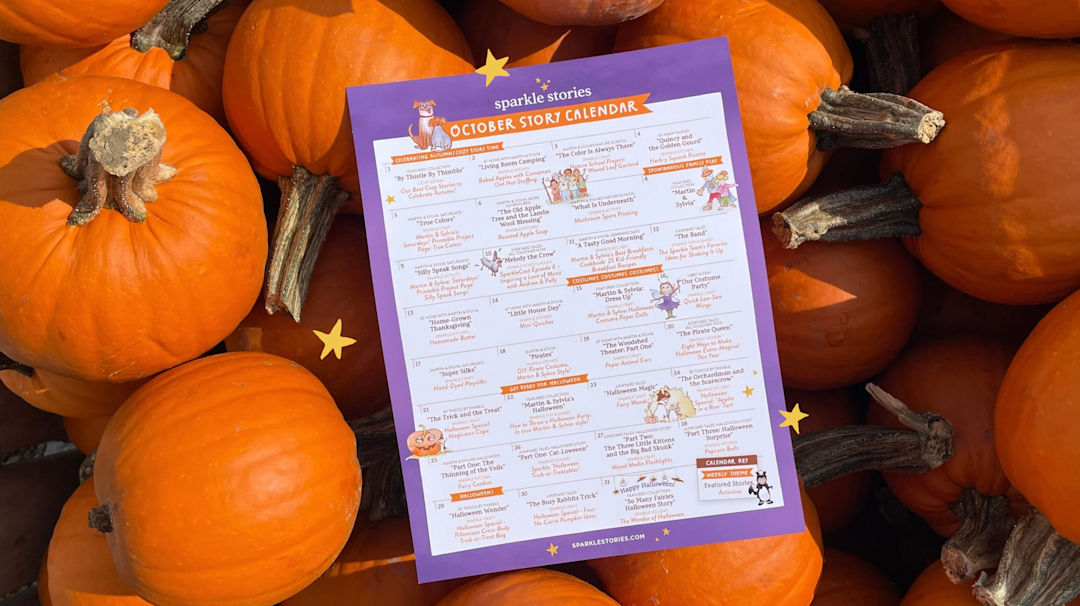 October 2025 Story Calendar — Sparkle Stories