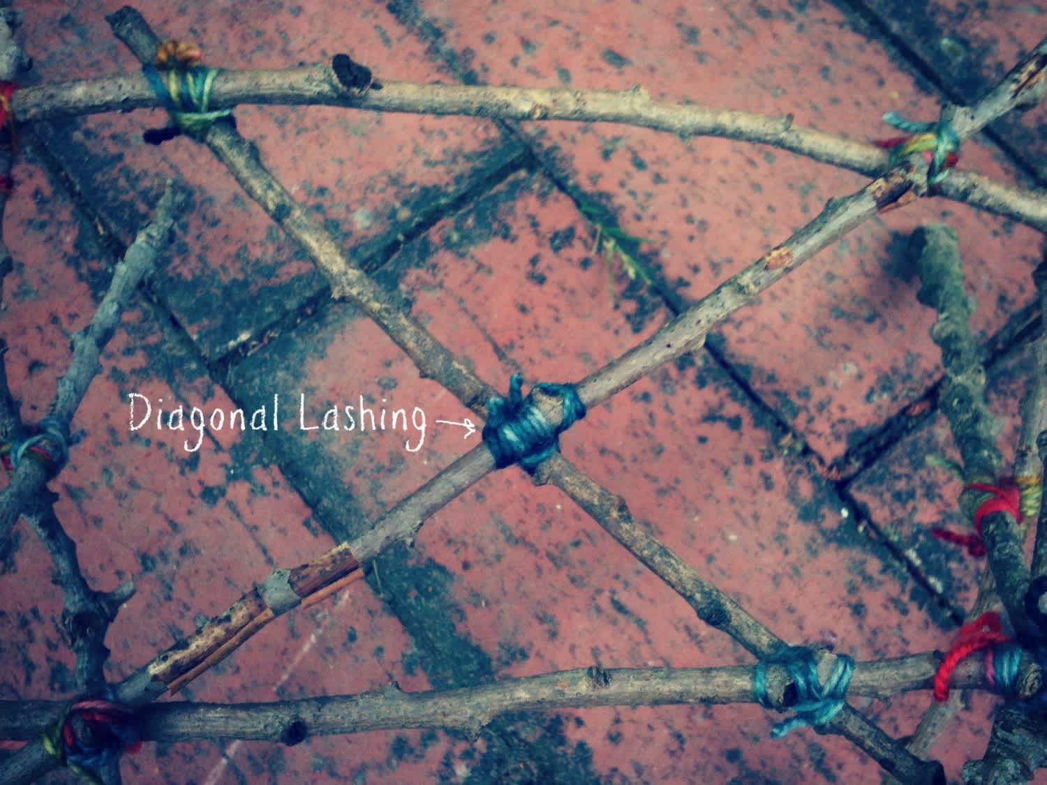 Sparkle Crafts: Lashing Sticks — Sparkle Stories