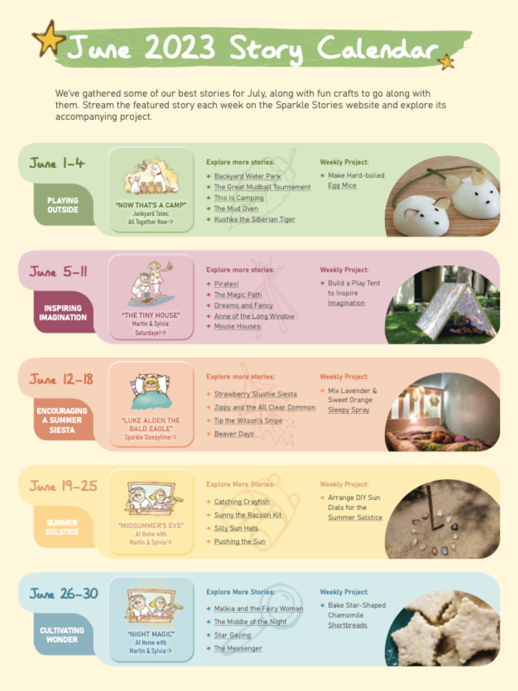 The June Story Calendar Is Here! — Sparkle Stories