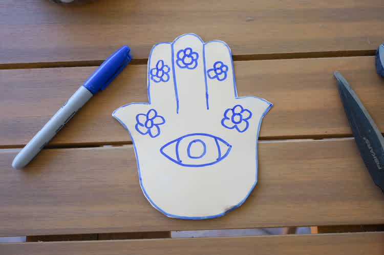 Nature School Project: DIY Hamsa Scarecrow — Sparkle Stories