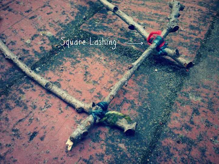 Sparkle Crafts: Lashing Sticks — Sparkle Stories