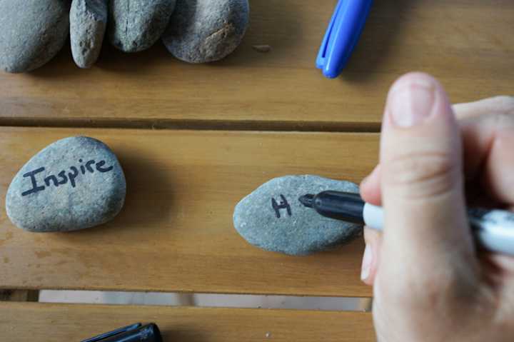 sparkle craft: leadership word stones — Sparkle Stories