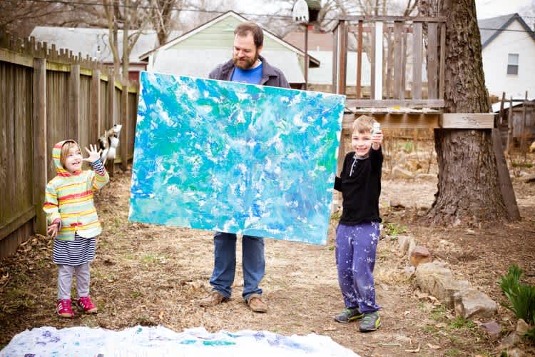 Sparkle Crafts: Collaborative Splatter Paint — Sparkle Stories