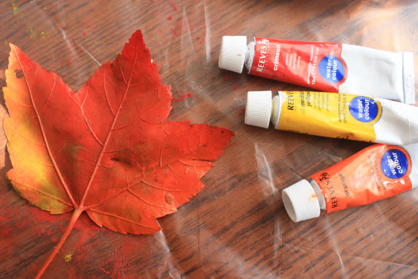 Printmaking with Leaves — Sparkle Stories