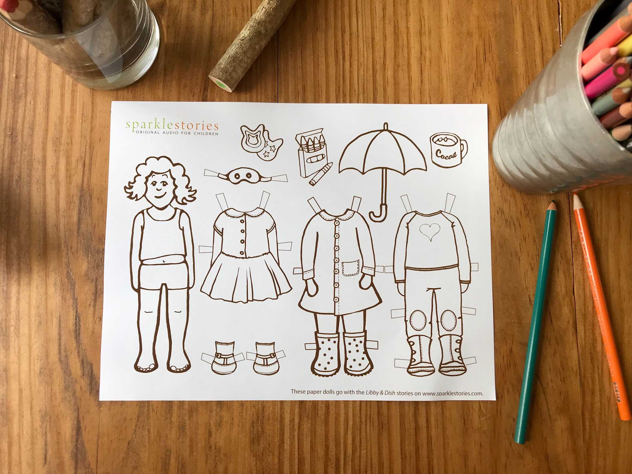 Libby & Dish Paper Dolls! — Sparkle Stories